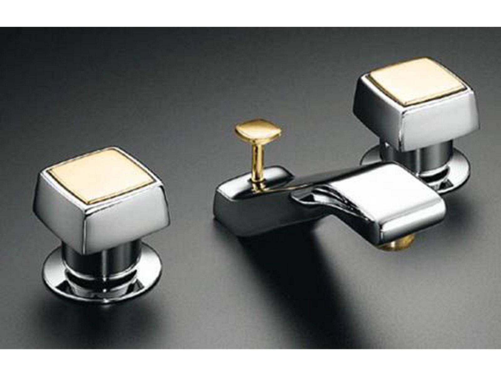 Alterna Widespread Lavatory Faucet with Square Handles | K-6952-2 | KOHLER