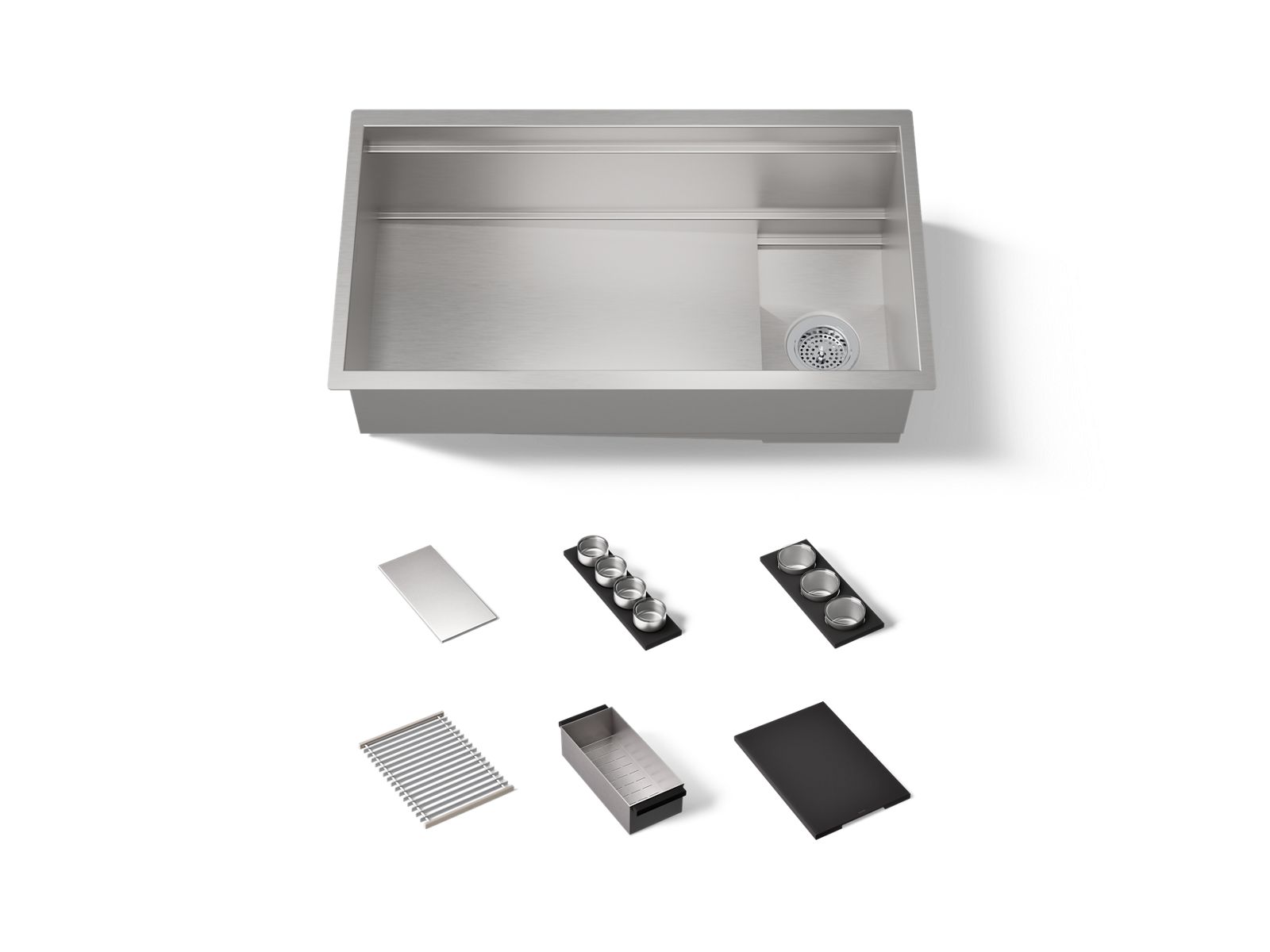 Synthos Undermount Kitchen Sink Kit | K-37908-PAP | KOHLER