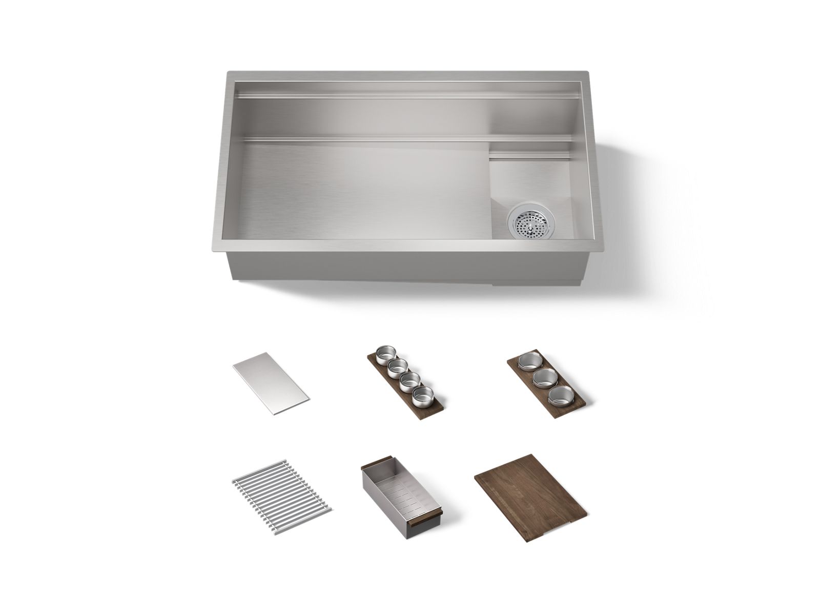 Synthos Undermount Kitchen Sink Kit | K-37908-WAL | KOHLER