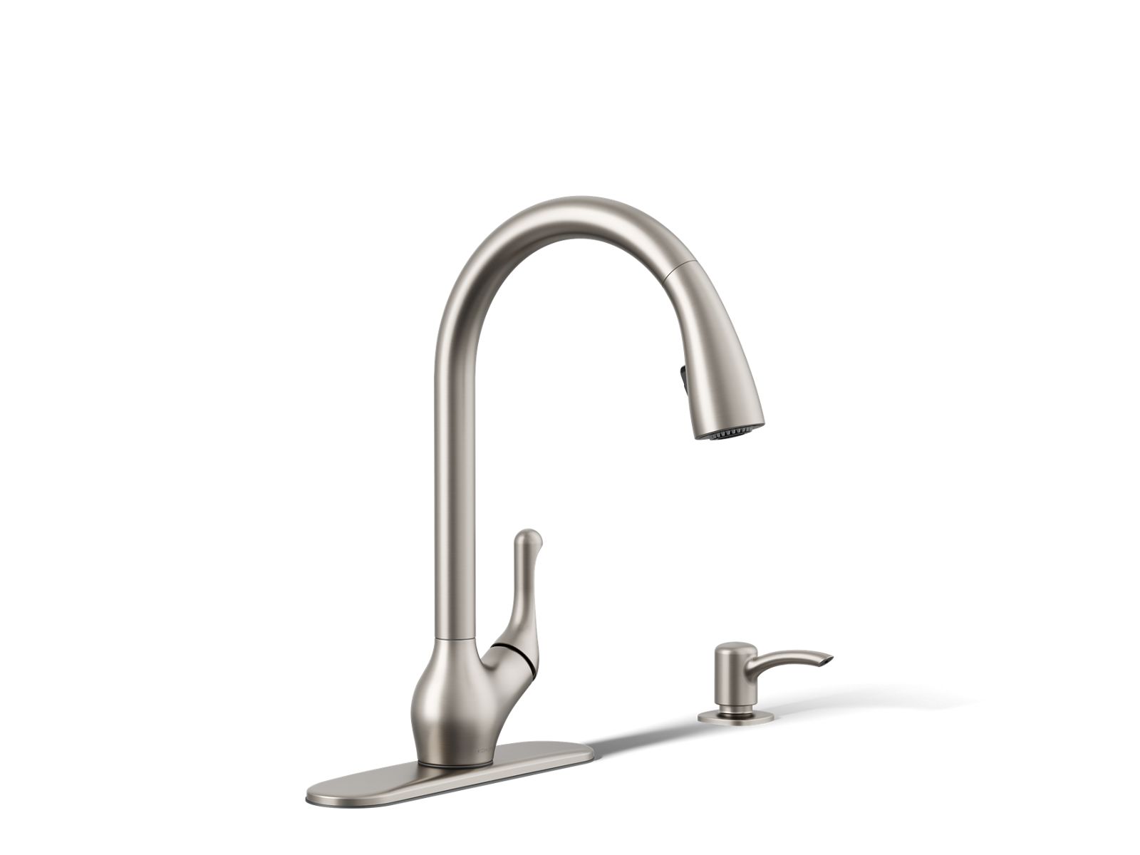 KOHLER | K-R776-SD | Barossa pull-down kitchen sink faucet with soap ...
