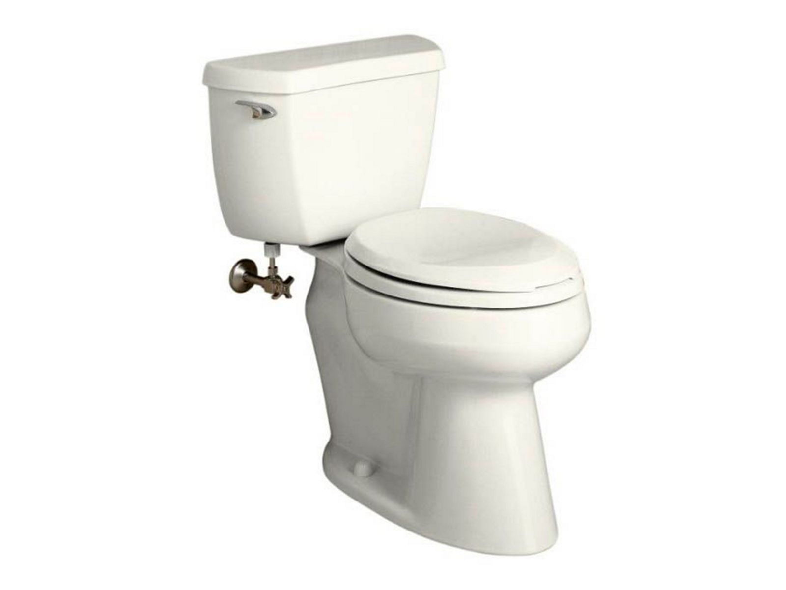 Wellworth Comfort Height Elongated Toilet with Concealed Trapway, Left ...