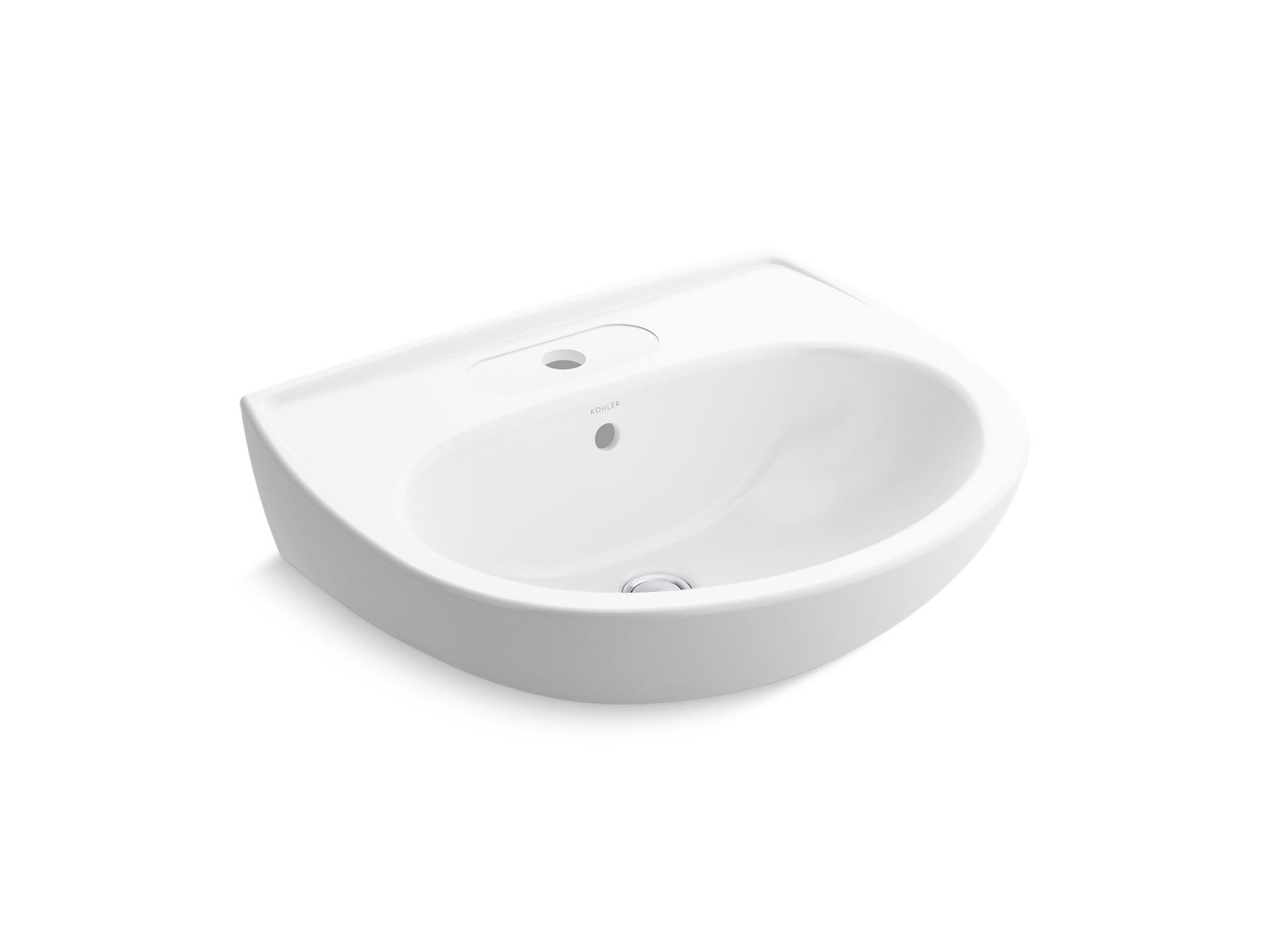 Buy Brive Wall-mount lavatory with single faucet hole K-8703IN-1WH-0 ...
