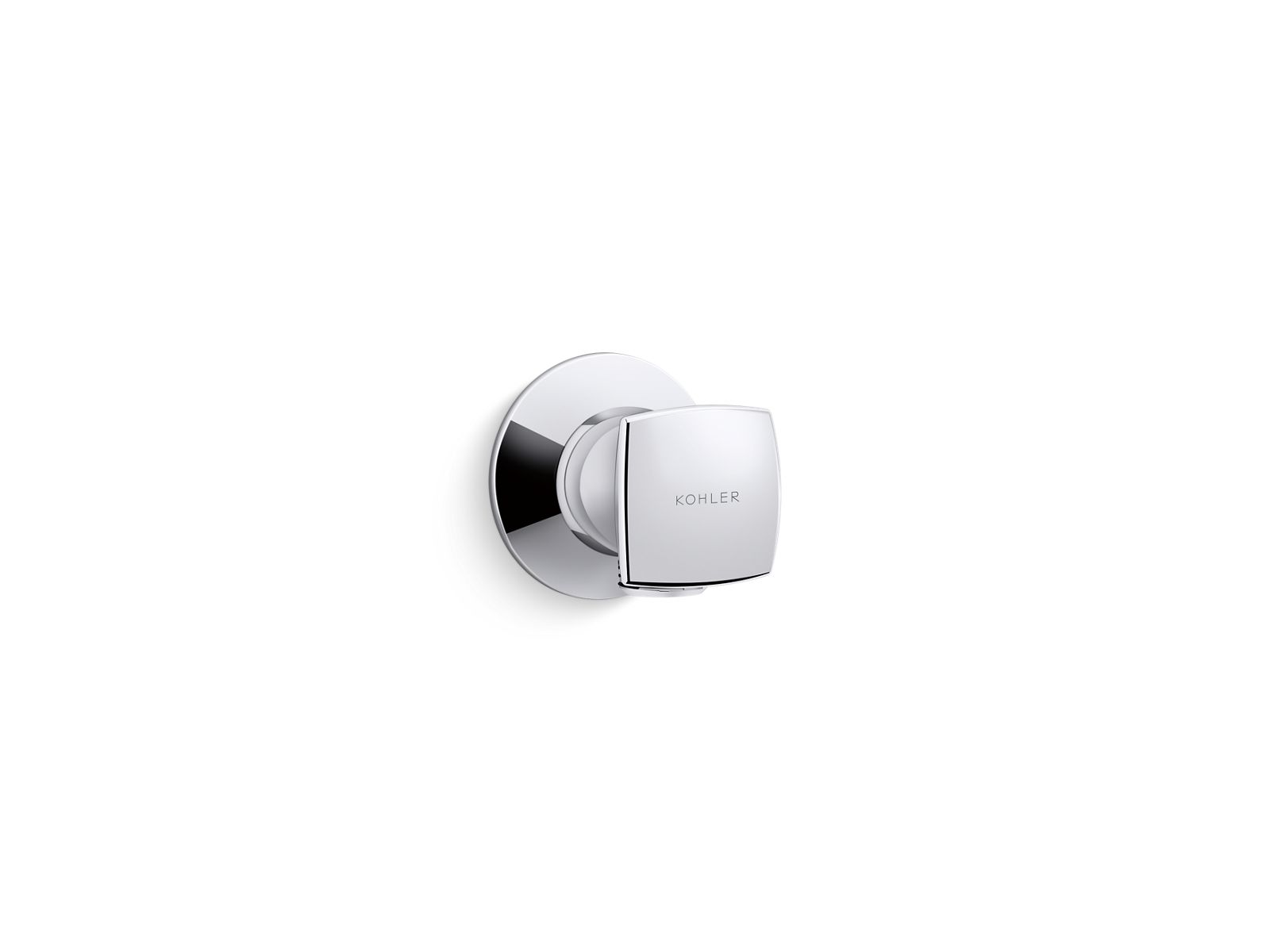 K-11627T-CP | Square Wall-Mount Supply Elbow | Studio KOHLER®
