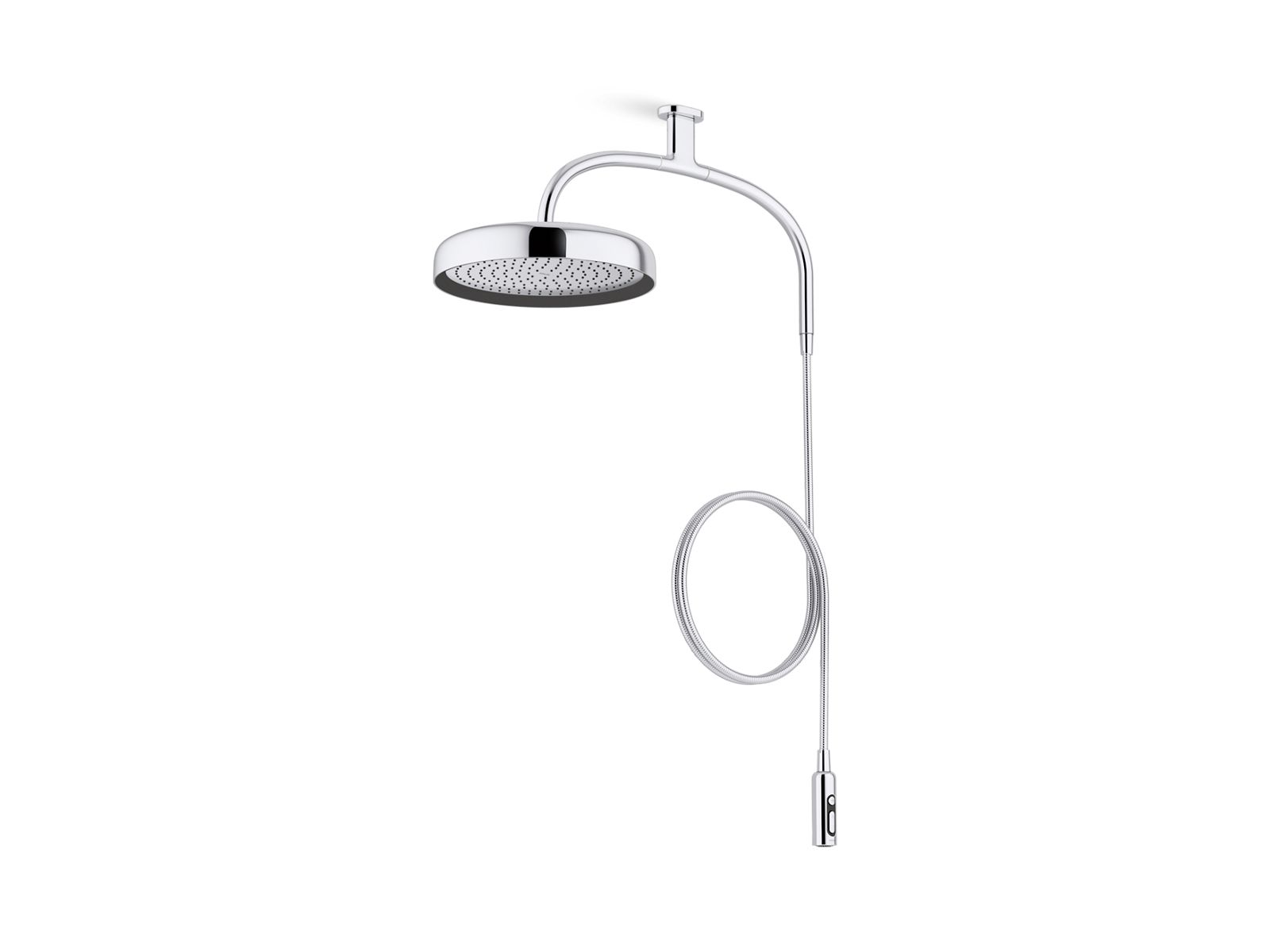 Statement™ Ceiling-mount single-function iconic dual shower arm with ...