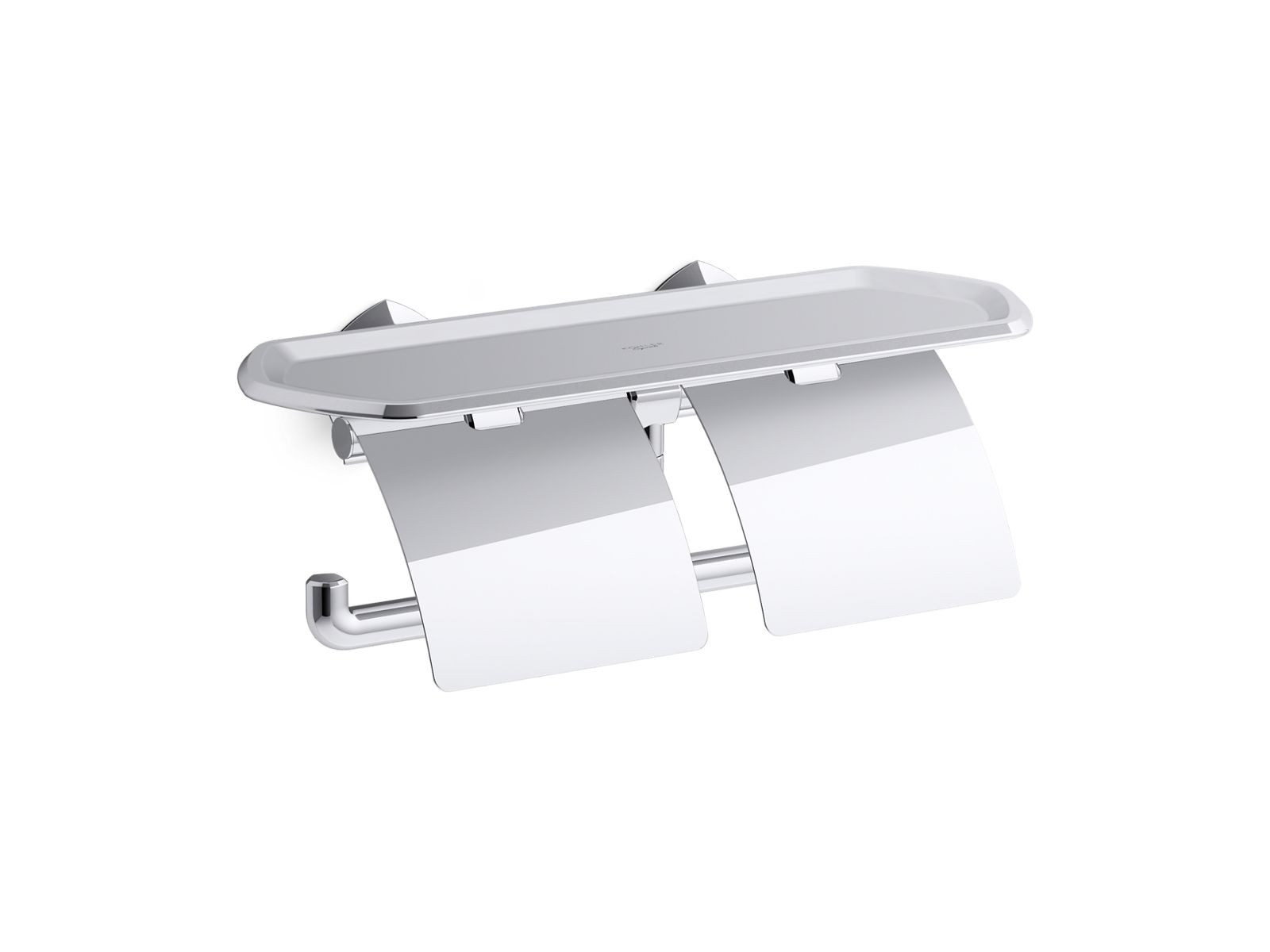 Occasion™ Covered double toilet paper holder with tray | EX27067T | KOHLER