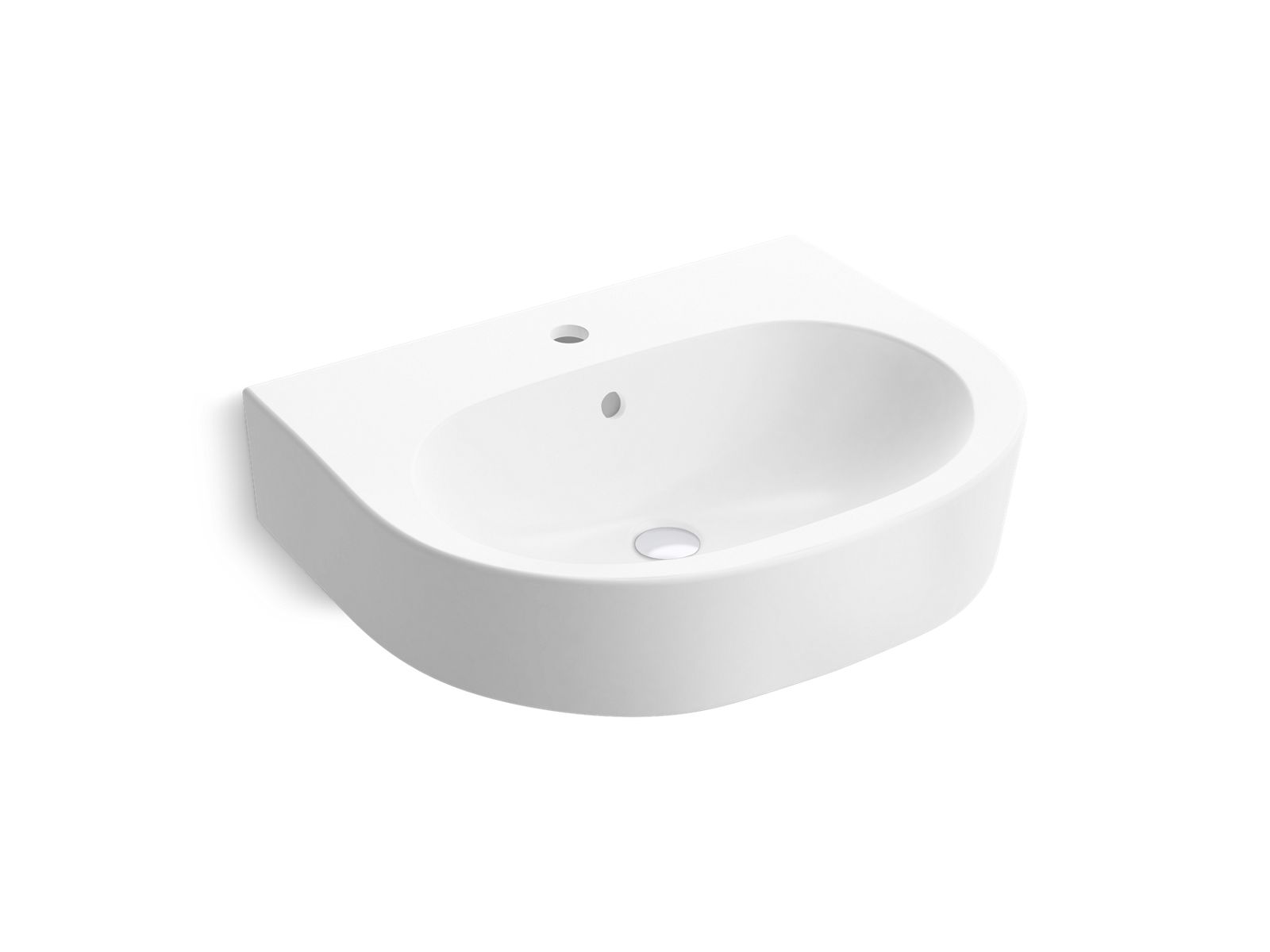 K-17151W-0 | Candide™ WASHBASIN 600 X 480, 1 TAP HOLE | Studio KOHLER®