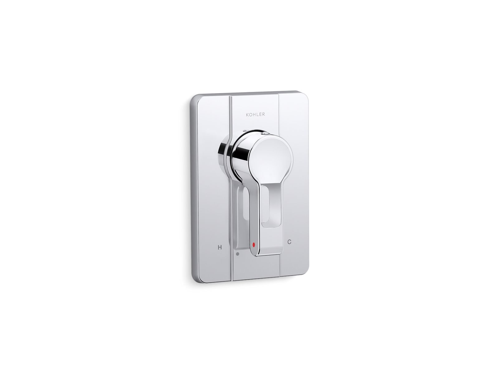 K-8861IN-4FP-CP | Qualis Recessed shower faucet trim with lever handle ...