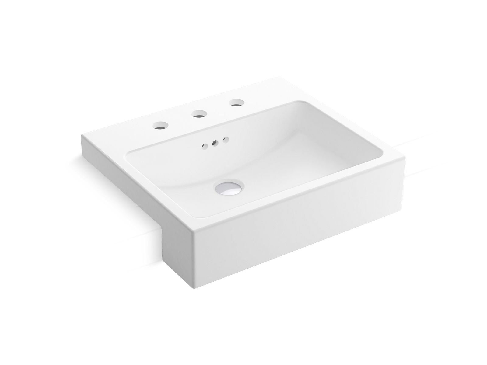 K-72907K-8-0 | Ladena™ Semi-recessed Lavatory with 8" widespread faucet ...