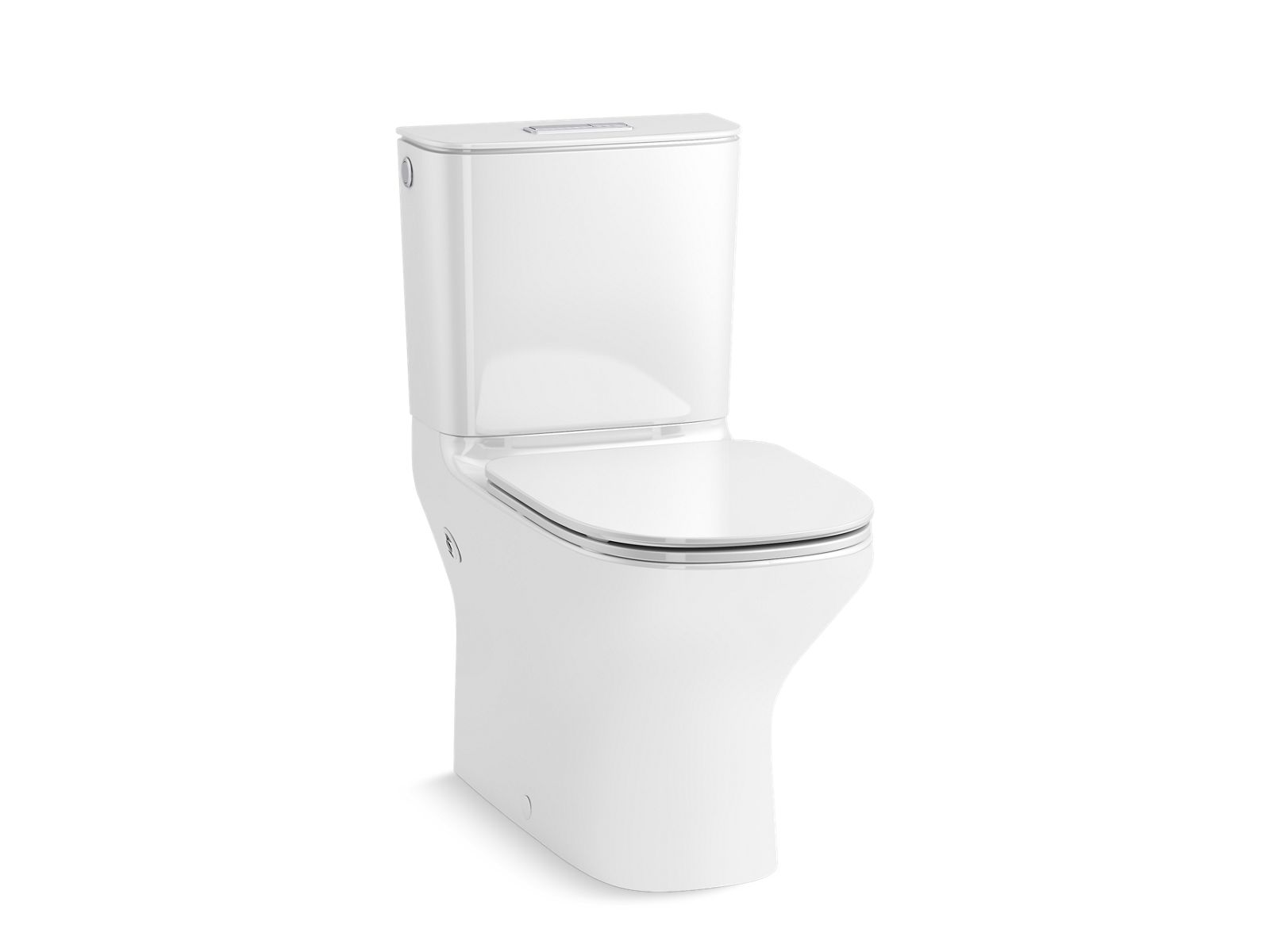 ModernLife™ Two-Piece square-front toilet with skirted trapway, dual ...