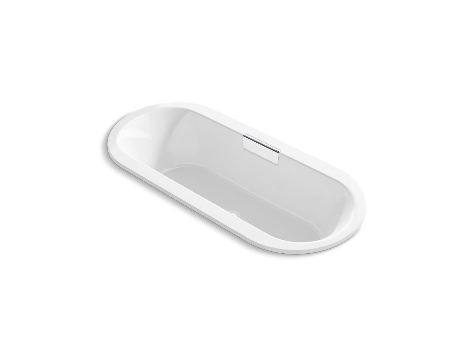 K-99309T-0 | Volute™ 1.8m Drop-in Cast Iron Bath Round End | Studio KOHLER®