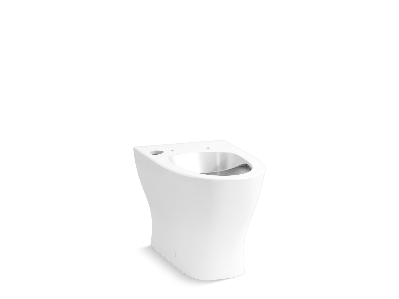 Reach Up™ Wall-hung compact elongated toilet with skirted trapway, dual ...