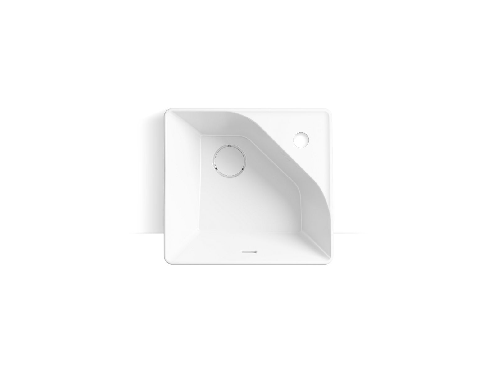 Spacity™ 380 mm square semi-recessed bathroom sink | 28912T-1 | KOHLER