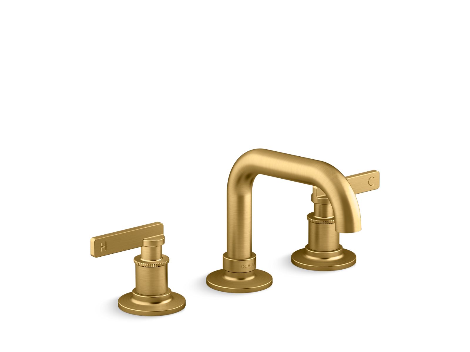 Vibrant Brushed Moderne Brass Bathroom Sink Faucets KOHLER