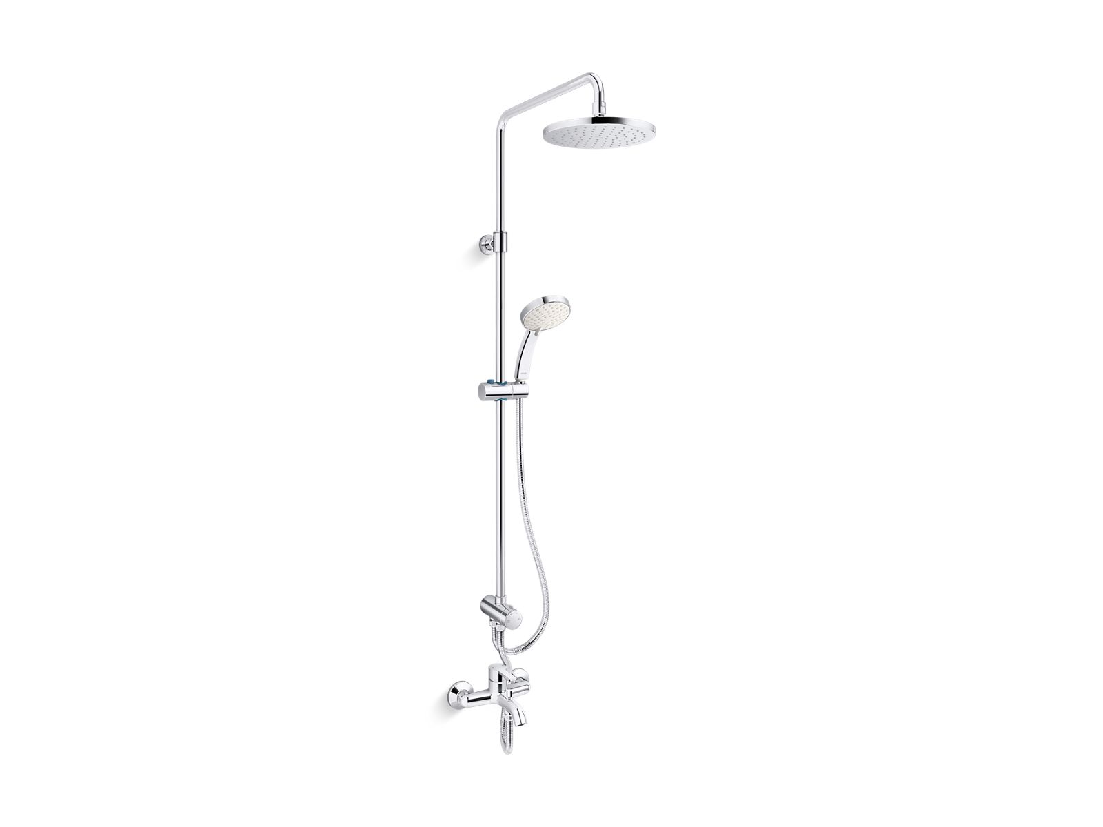 Atom™ Three-way bath and shower column with rainhead and multifunction ...