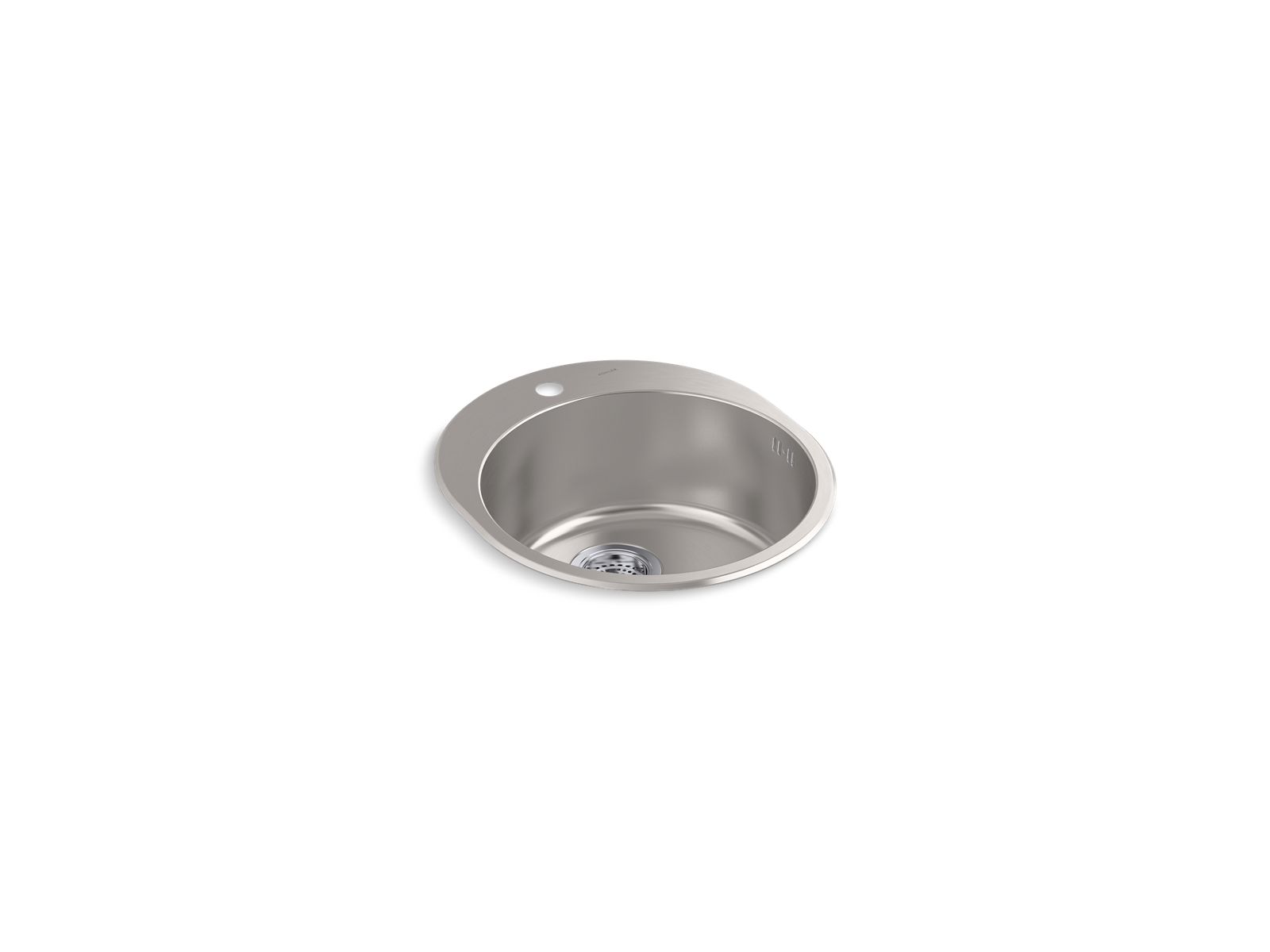 Eolia™ Top/Under-Mount Round Bowl Kitchen Sink | 3046T-S | KOHLER