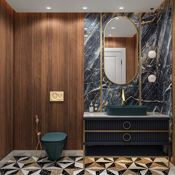 Buy Basin Vitality mirror combo with Modern life basin in peacock K-C65 ...