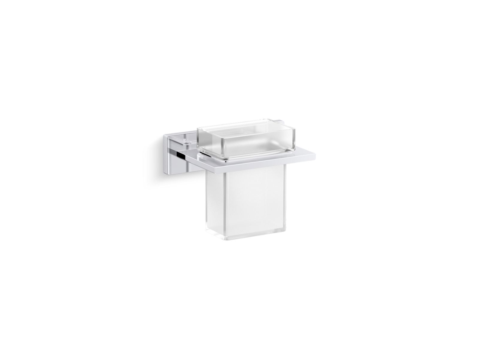 Complementary™ Square tumbler and holder | 25074IN | KOHLER