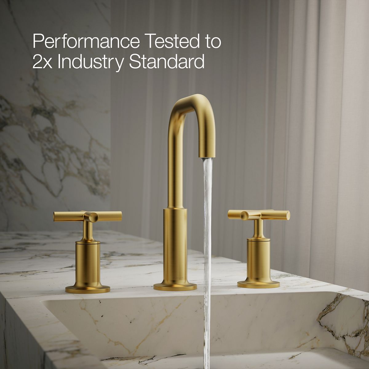 Polished Gold Bathroom Faucets
