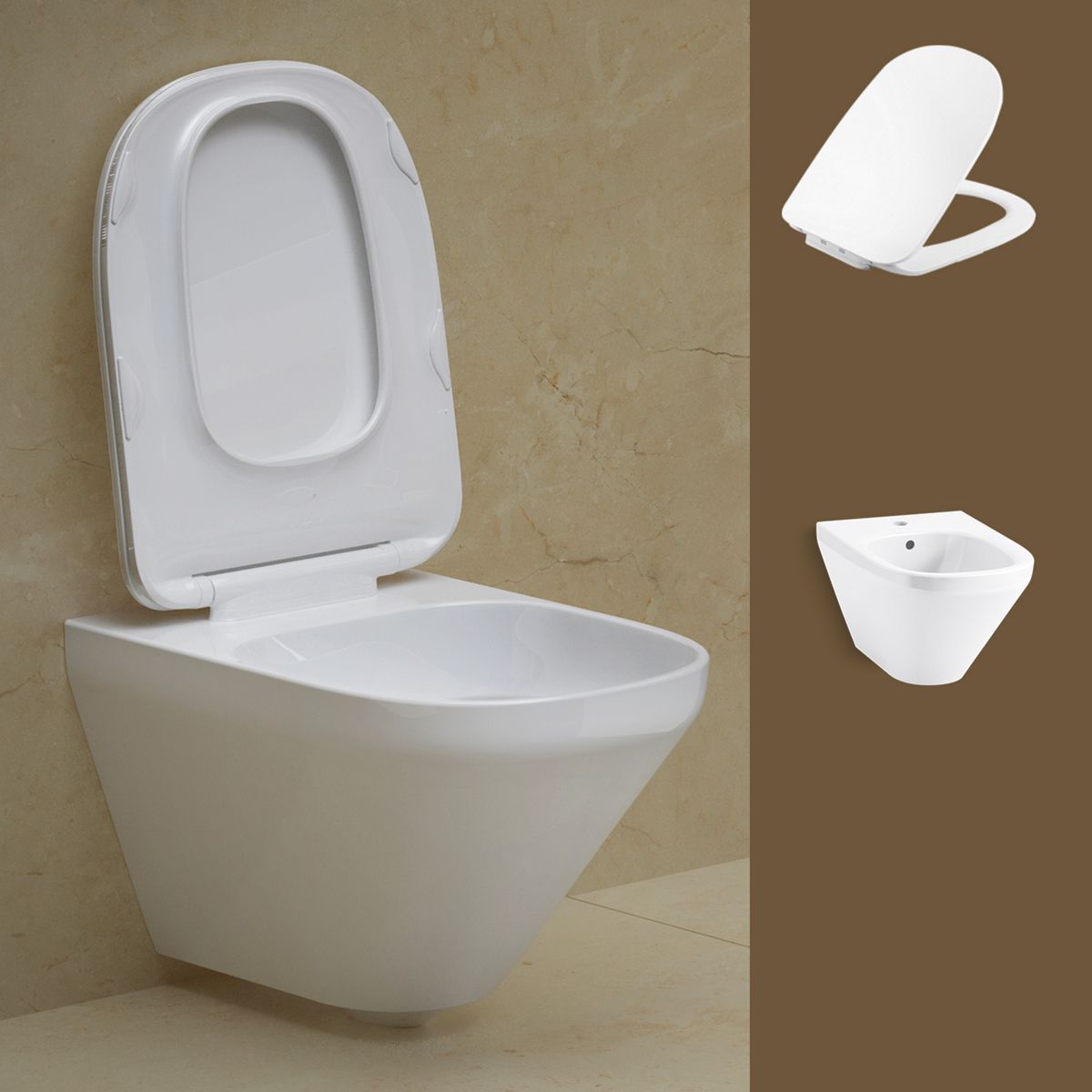 Buy ModernLife wall hung toilet bundle in White K-27902IN-SS-0 Online ...