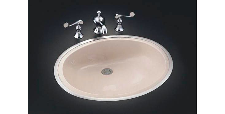 Caxton Metal Frame Lavatory with Glazed Rim, 21-3/8" X 17-3/8" | K-2213 ...