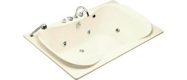 Infinity Bath 6' Whirlpool with Custom Pump Location | K-1477-HB | KOHLER