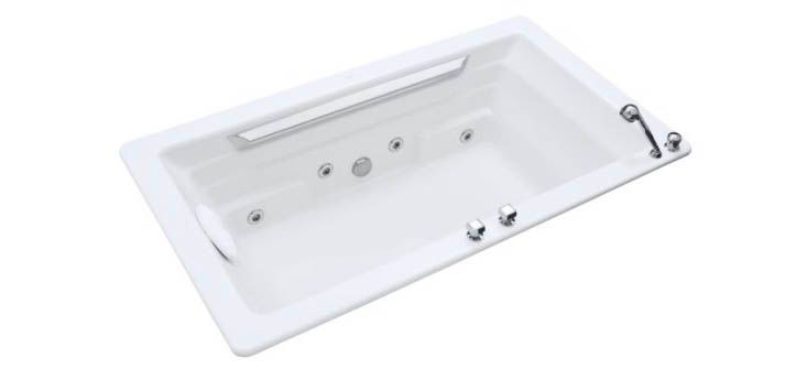 Seawall 7' Drop-In Whirlpool, Less Trim Kit | K-1398-H2 | KOHLER
