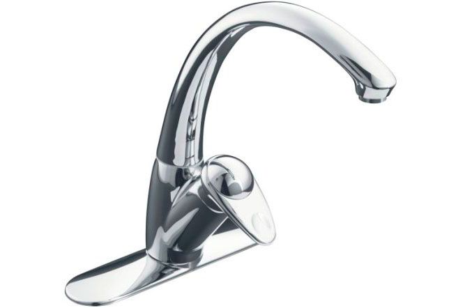 Avatar Single-Control Kitchen Sink Faucet, Center Lever Handle, Less ...