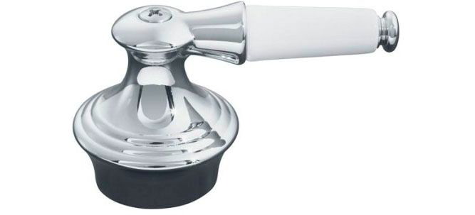 Coralais Decorative Lever Handle Insert/Kit with White Porcelain Insert ...