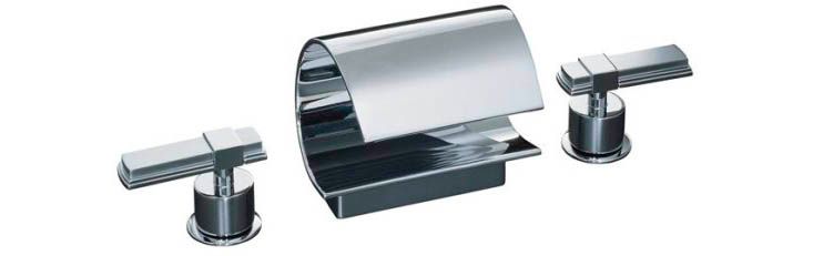 Alterna Bath-Mount High-Flow Bath Faucet with Lever Handles and ...
