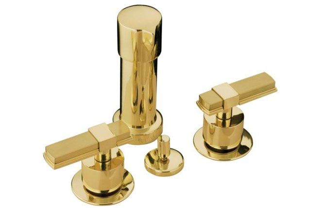 Alterna Bidet Faucet with Vertical Spray and Lever Handles | K-9295-4 ...