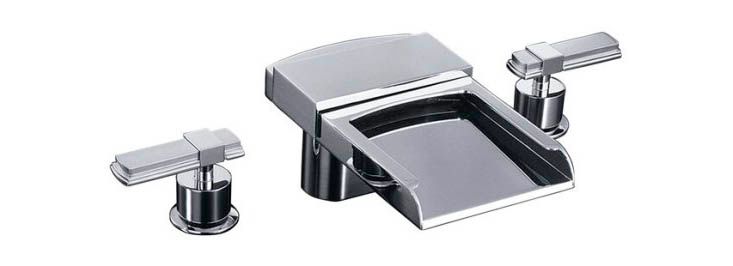 Alterna Bath-Mount High-Flow Bath Faucet with Lever Handles and ...