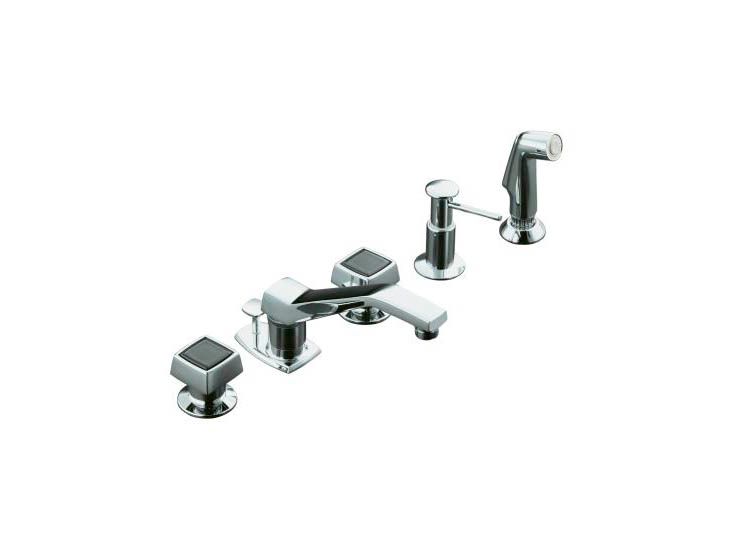 Alterna Widespread Lavatory Shampoo Faucet with Shampoo Spray, Soap ...