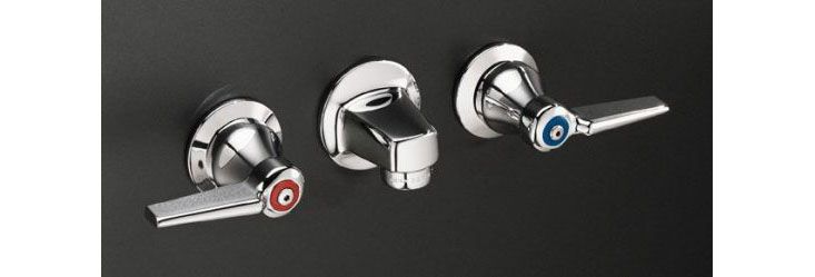 Triton Shelf-Back Lavatory Faucet with Pop-Up Drain and Vandal ...