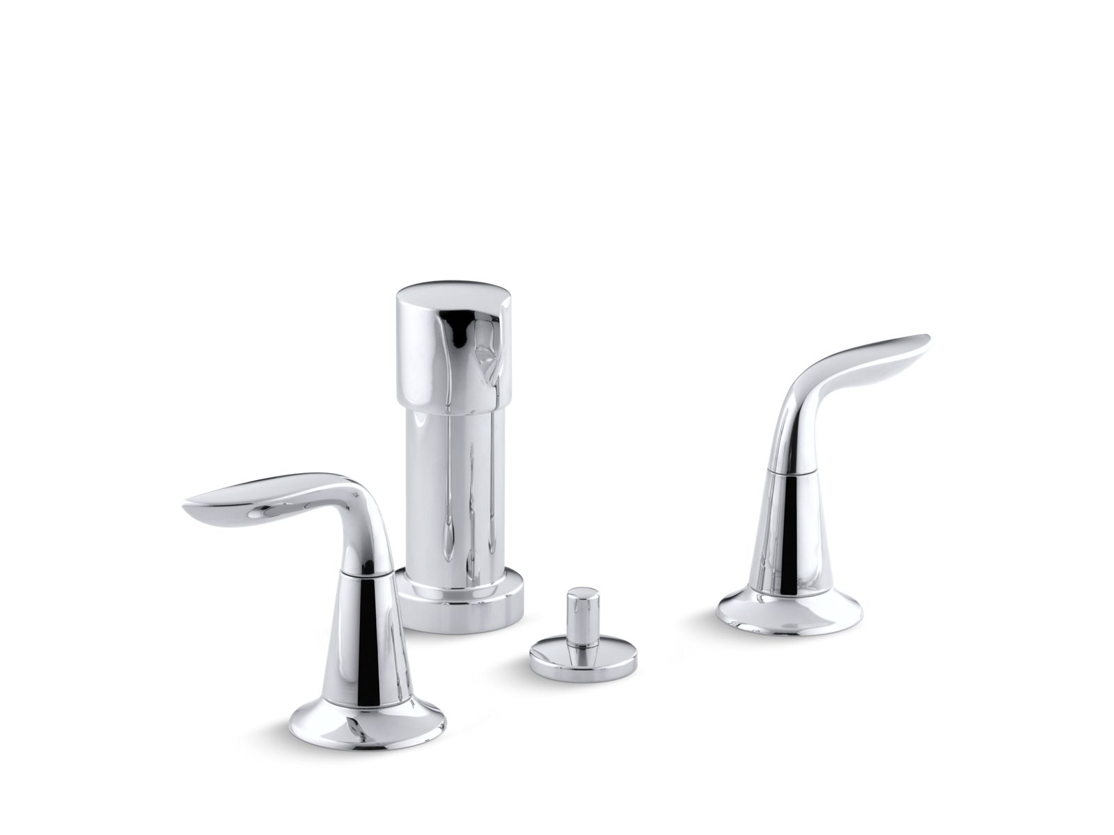Refinia Vertical Spray Bidet Faucet with Lever Handles | K-5329-4 | KOHLER