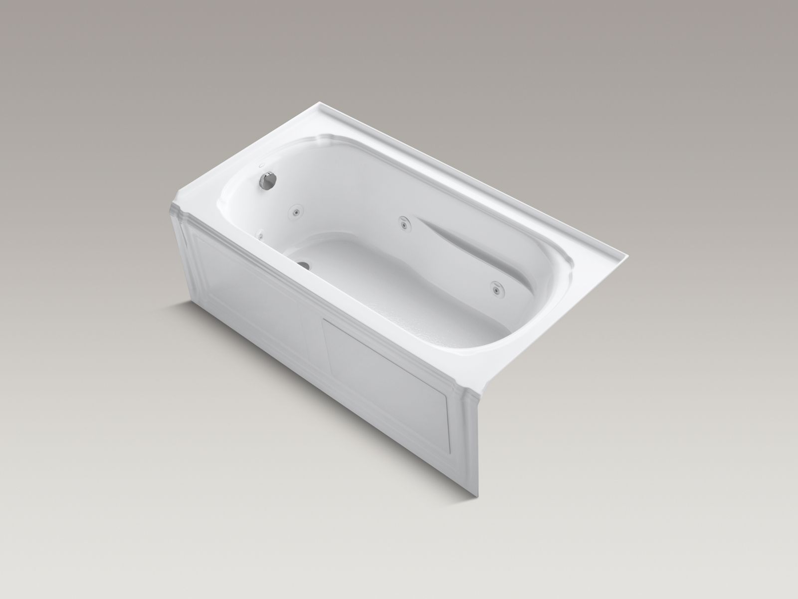 KOHLER | K-1109-HL | Portrait 5-Ft Whirlpool w/ Apron, Heater, and Left ...