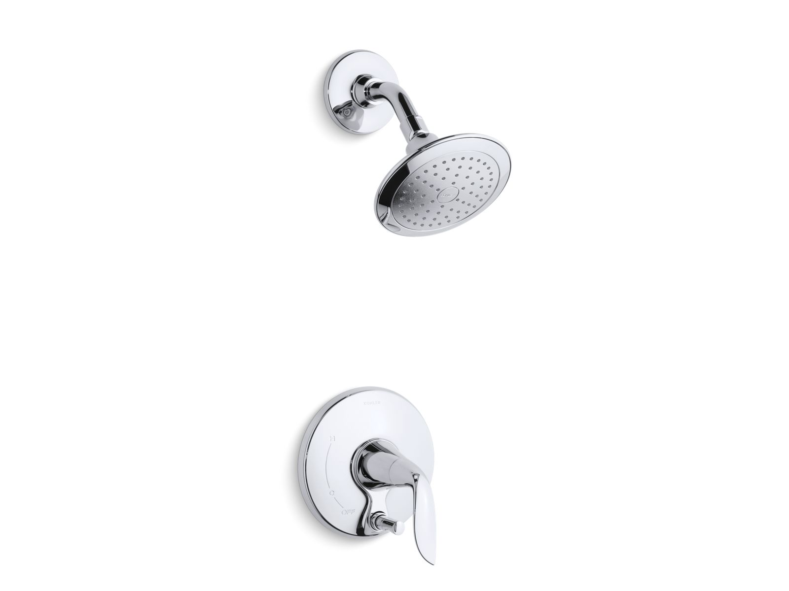 Refinia Shower Trim Set with Push-Button Diverter, Valve Not Included ...