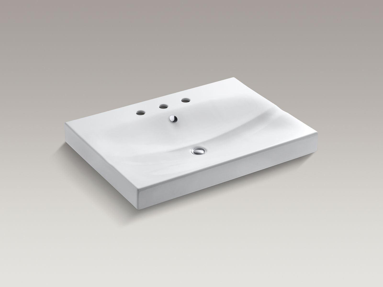 KOHLER| Strela Wading Pool Sink w/Overflow Drain, 8-Inch Centers