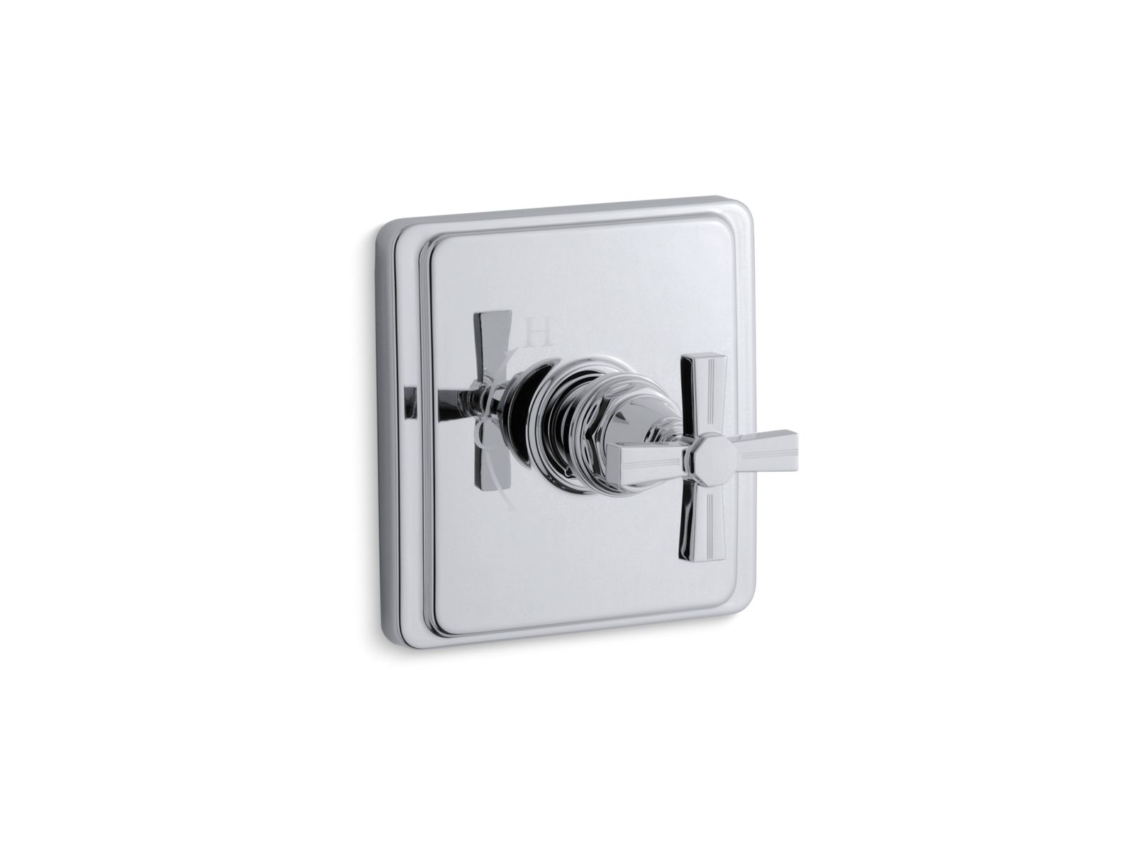 K-TS13135-3B-CP | Pinstripe™ Rite-Temp® valve trim with cross handle ...