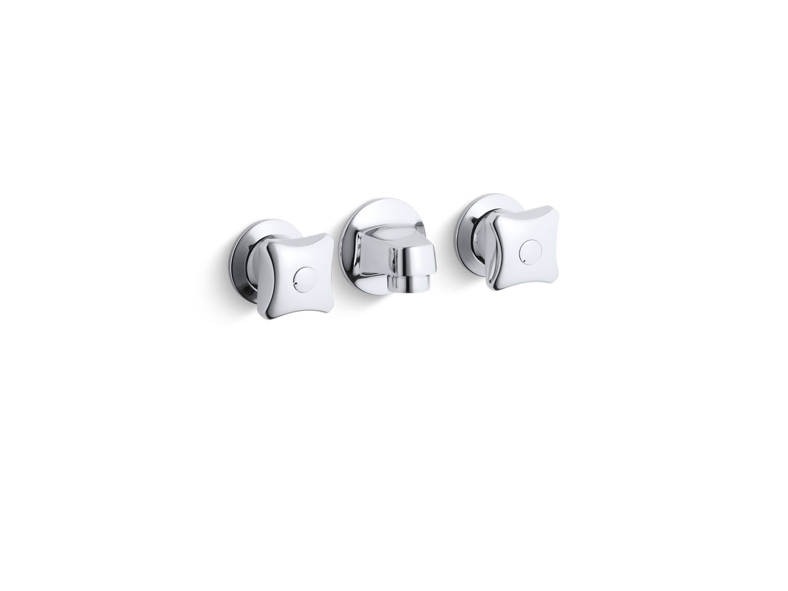 K-8046-2A-CP | Triton™ Shelf-back commercial bathroom sink faucet with ...