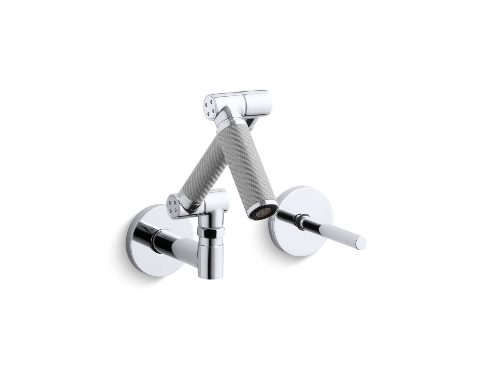 K-6269-C11-CP | Karbon™ Articulating wall-mount bathroom sink faucet ...