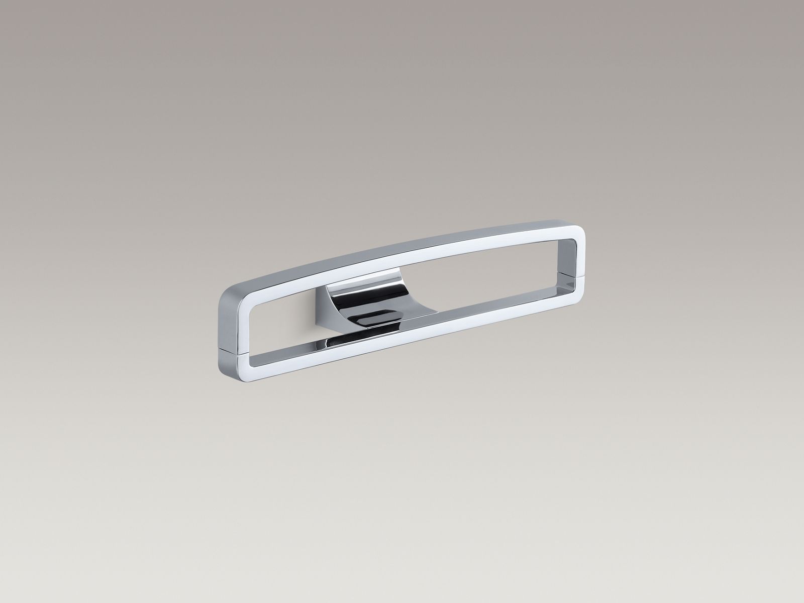 K-11585-CP | Loure™ 12" rectangular robe hook | Studio KOHLER®
