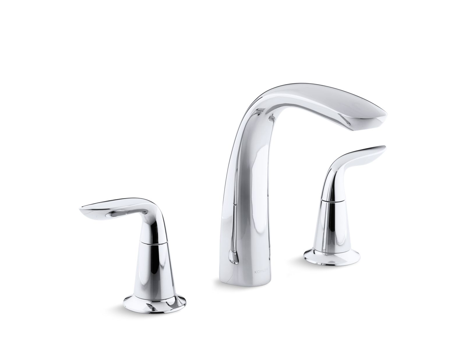 K-T5323-4-CP | Refinia™ Bath faucet trim for high-flow valve with lever ...