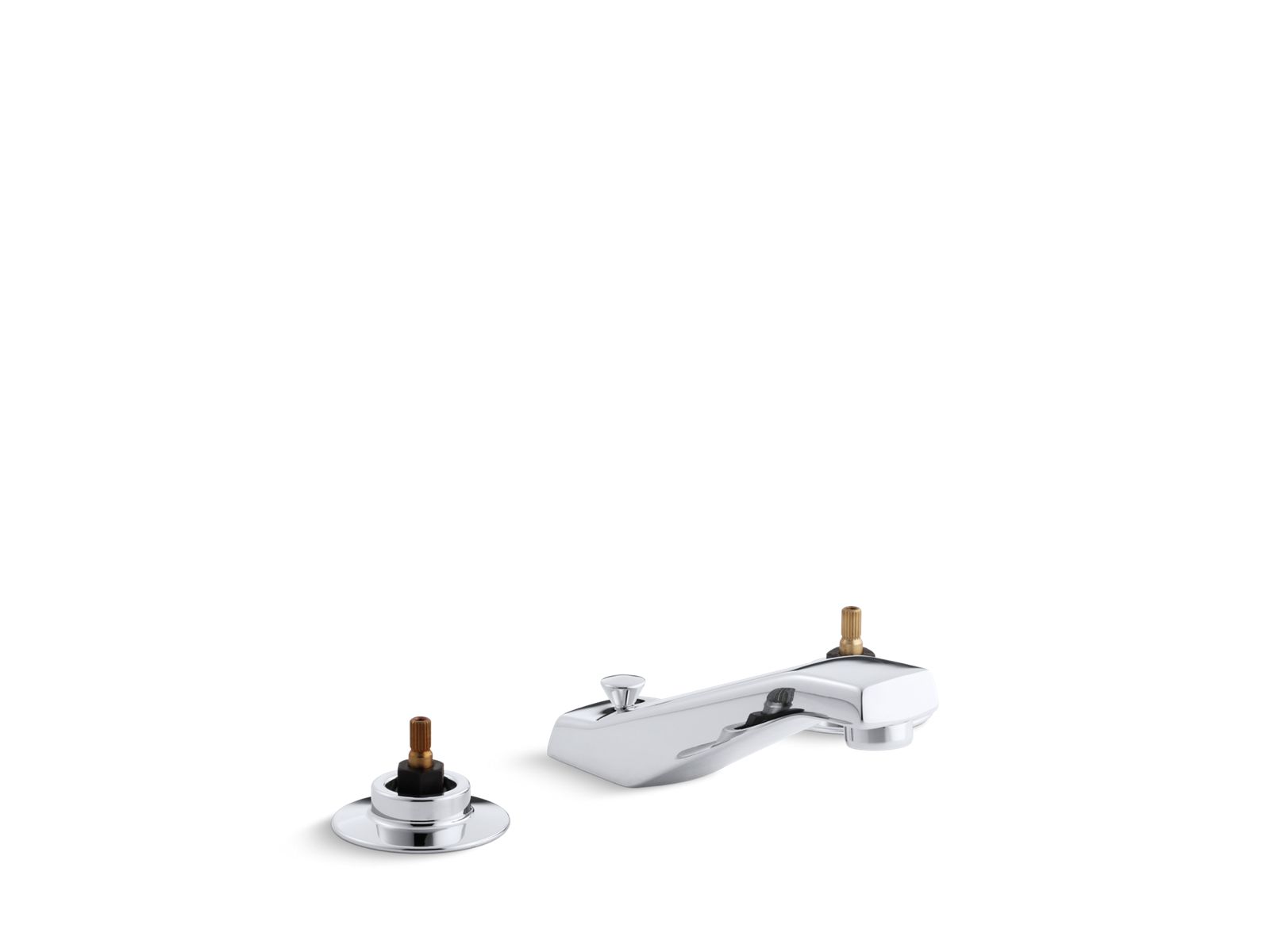 Triton widespread commercial bathroom sink base faucet with pop-up ...
