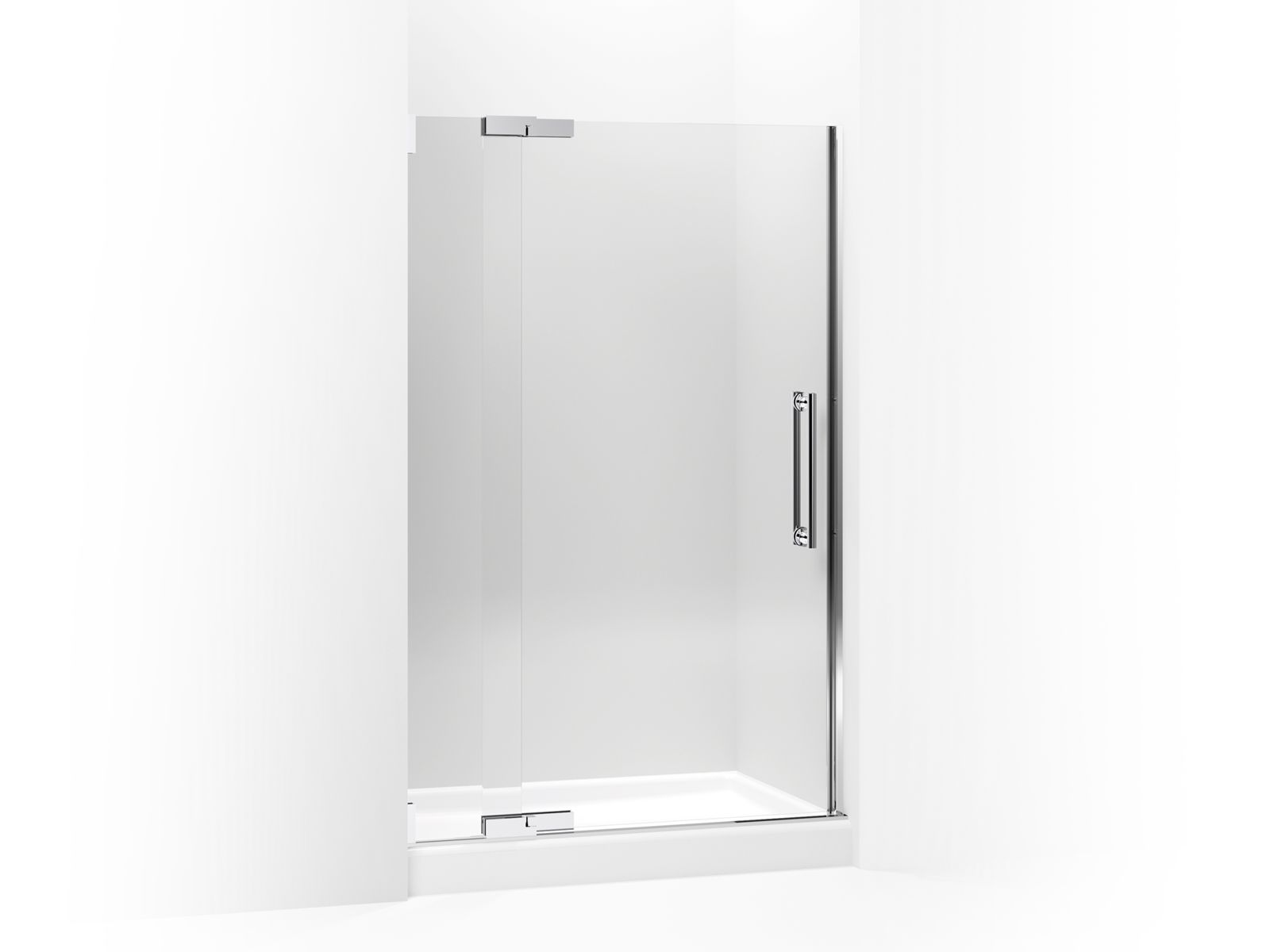 KOHLER | K-705716-L | Purist Heavy Glass Pivot Shower Door, Crystal ...