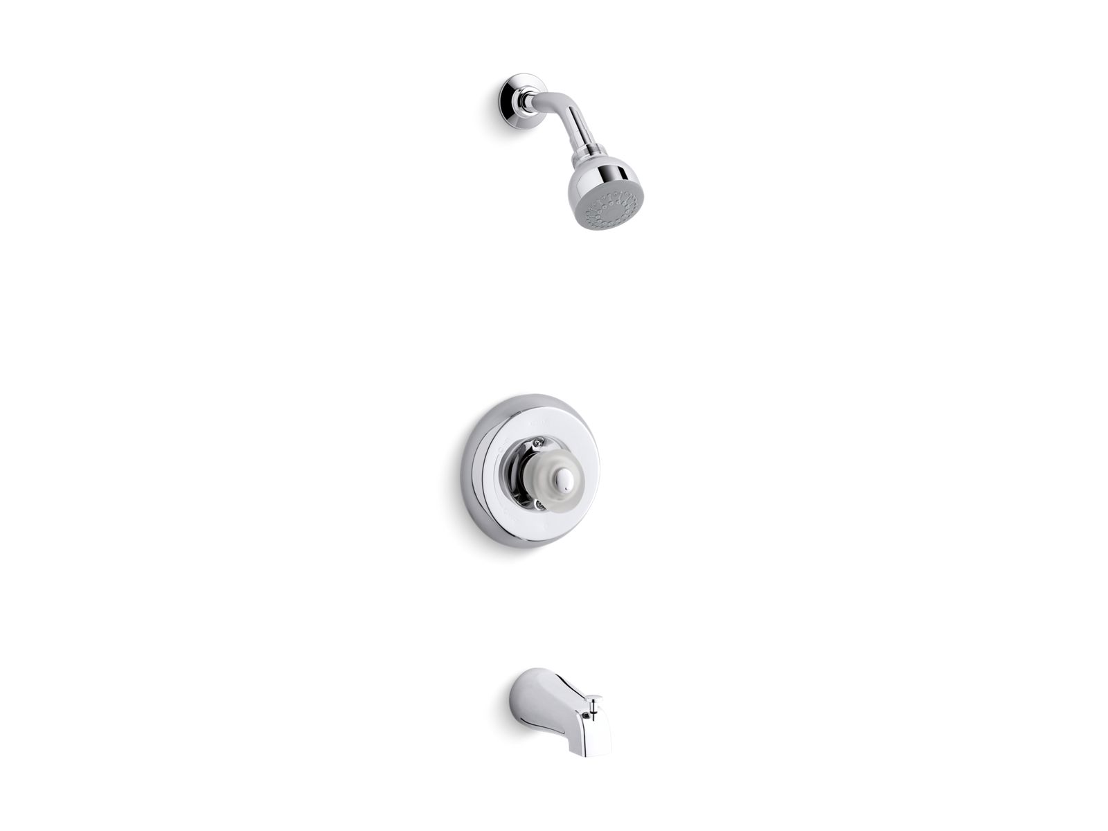 Coralais Shower Faucet Trim with Sculptured Acrylic Handle | K-P15601-7 ...