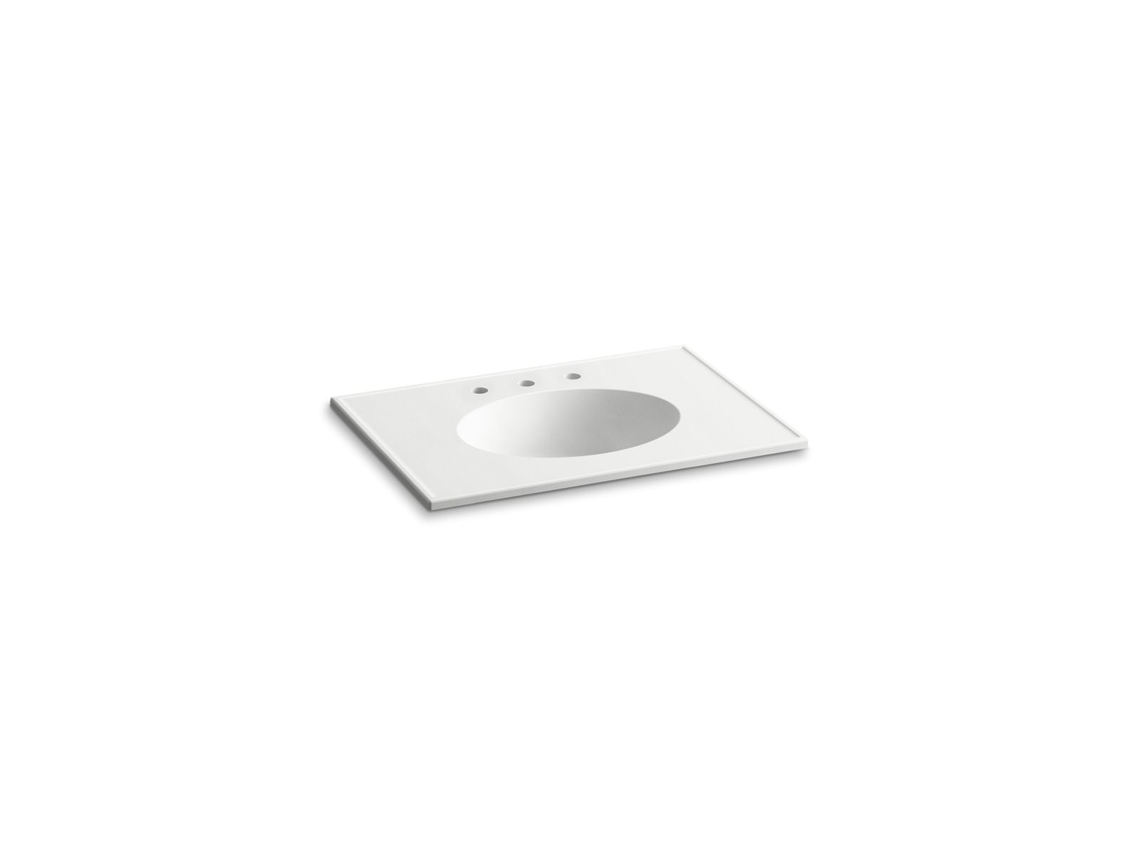 K-2796-8-G81 | Ceramic/Impressions™ 31" Vitreous china vanity top with ...