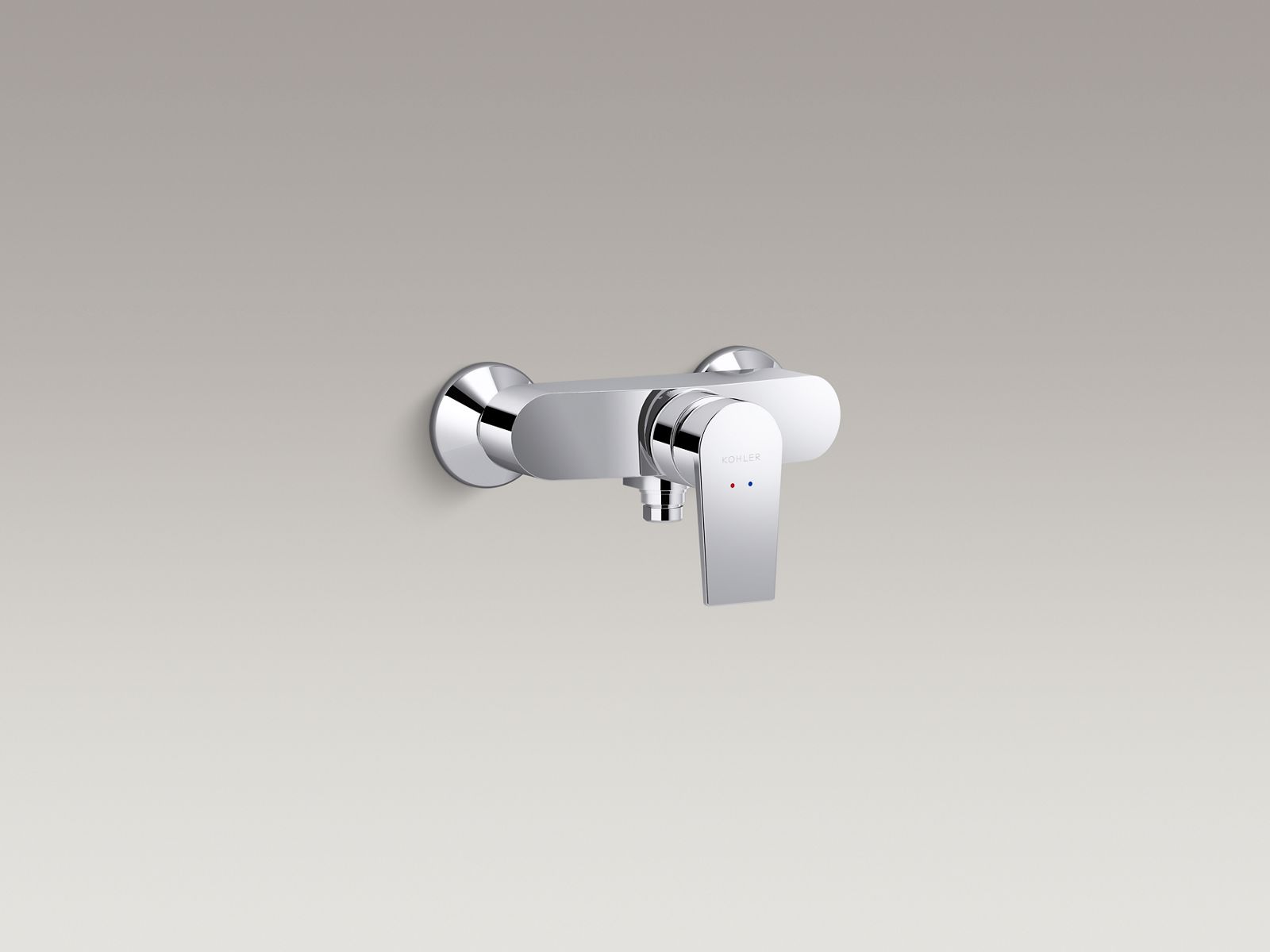 Taut™ Exposed wm shower single lever mixer with wall connection ...