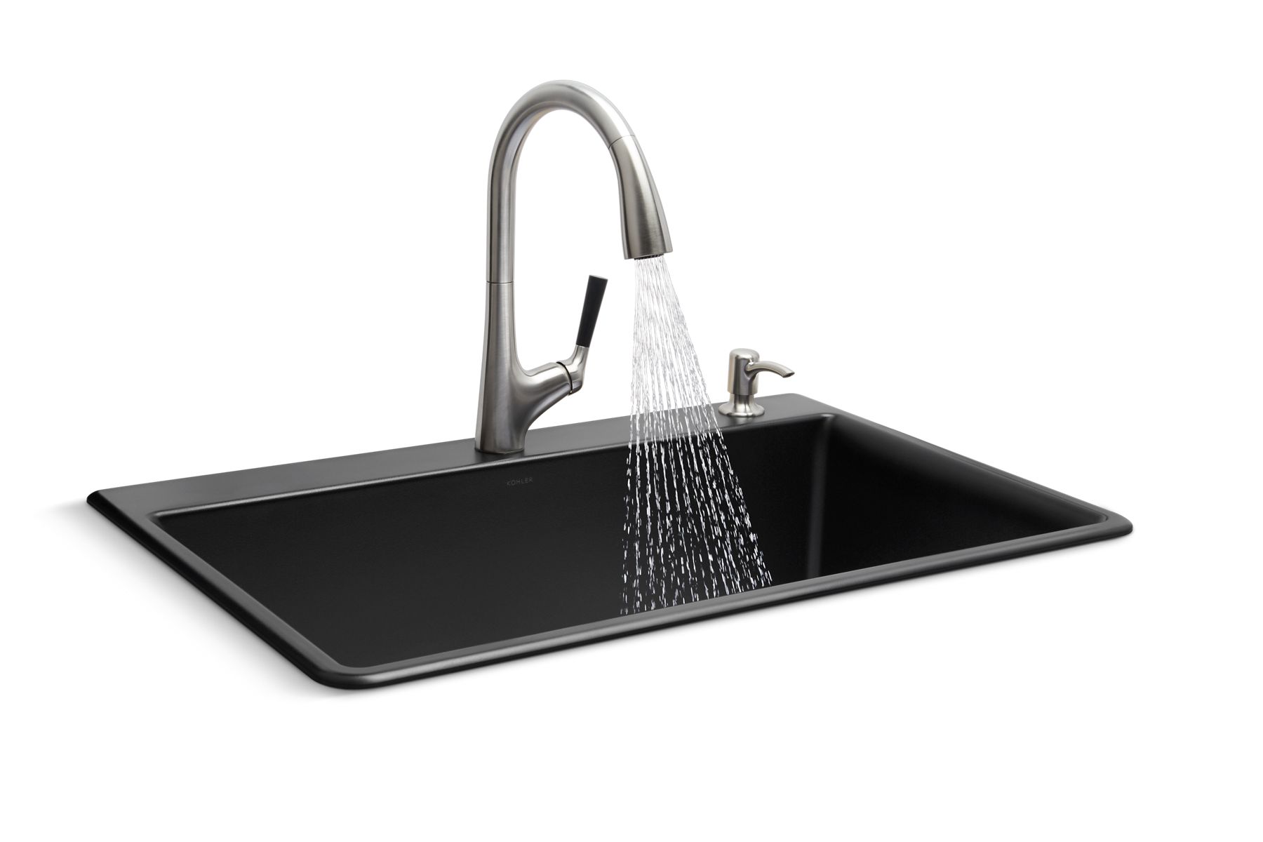 All-In-One™ 33" top-/undermount single-bowl kitchen sink kit | R8437 ...