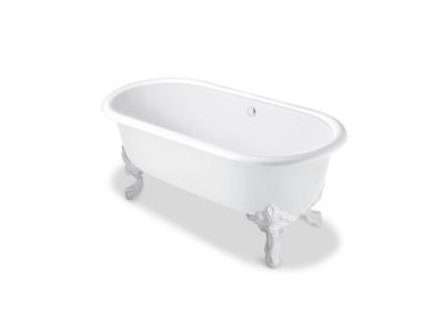 1.7m Freestanding Cast Iron Bath | 11195T | KOHLER