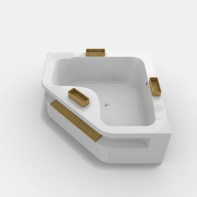 Aleutian 1.5m Triangular Integrated Bath - KOHLER SG